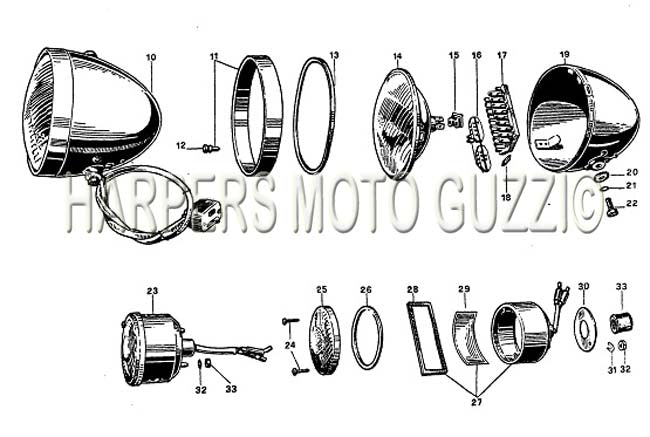 1969 1972 750 Ambassador Head And Tail Light – Harper Moto