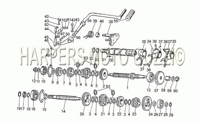 1980 1984 V 50 III 500 Engine Gear Box – Harper Moto
