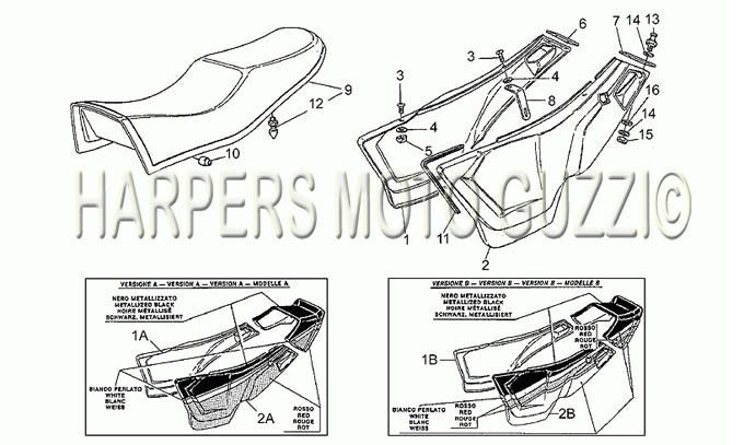 1983 1994 Le Mans 1000 Frame Saddle Side Panels – Harper Moto