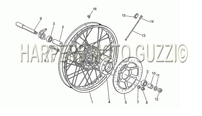 1987 1990 NTX 650 Front Wheel – Harper Moto