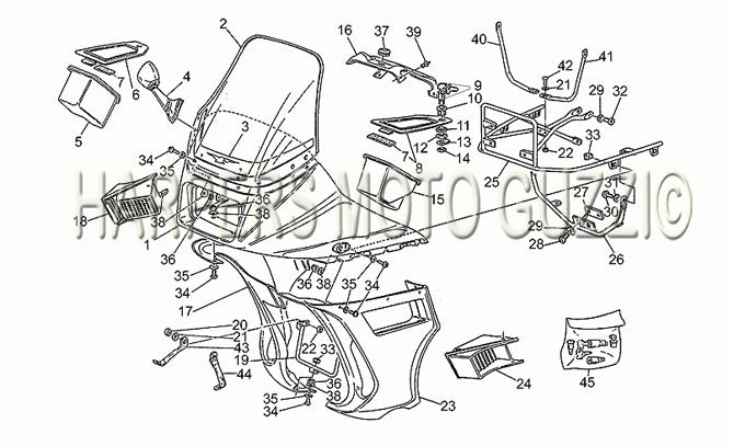 1988 1990 California III Full Fairing 1000 Frame Fairing – Harper Moto