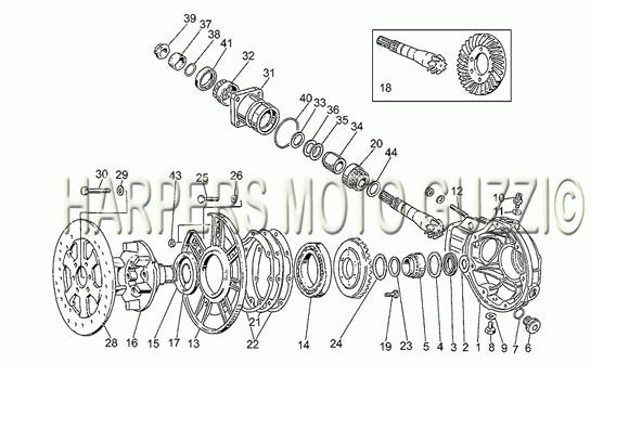 1990 1992 Targa 750 Frame Bevel Gear – Harper Moto