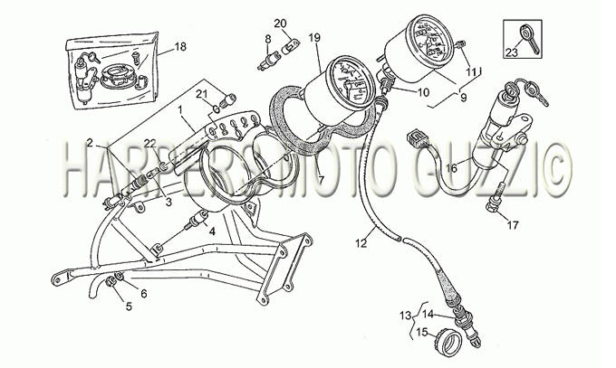 1997 1998 Daytona RS 1000 Frame Dashboard – Harper Moto