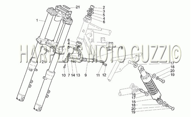 1999 2000 California Special 1100 F Fork R Shock Absorber – Harper Moto
