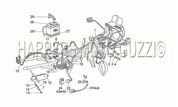 1999 2001 California Jackal 1100 Frame Electrical System I – Harper Moto