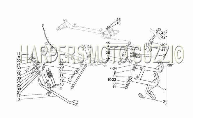 1999 2001 California Jackal 1100 Frame Stands – Harper Moto