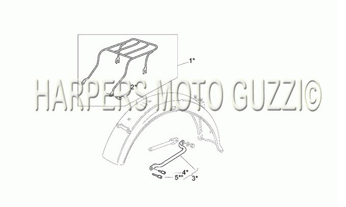 1999 2001 California Jackal 1100 Small Optional Luggage Rack – Harper Moto