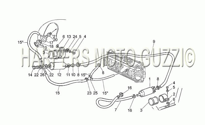 1999 2001 California Jackal 1100 Supply Carburetor – Harper Moto