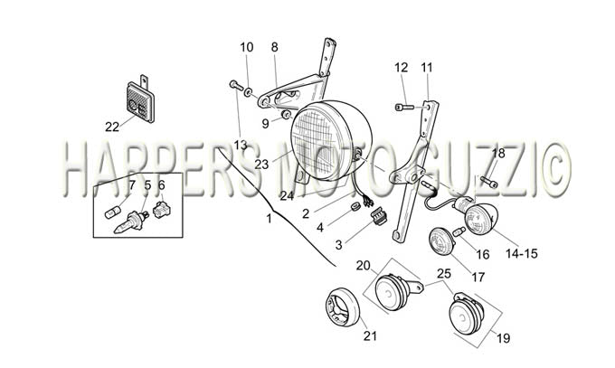 2002 California Ev ev Touring PL 1100 Front Lights – Harper Moto