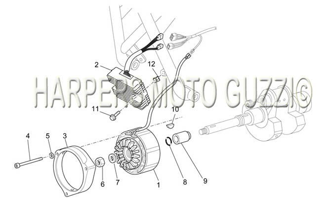 2004 2007 Mgs 01 Corsa 1200 Generator Regulator – Harper Moto