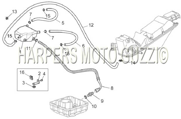 2008 Stelvio 1200 1200 Frame Blow By System – Harper Moto